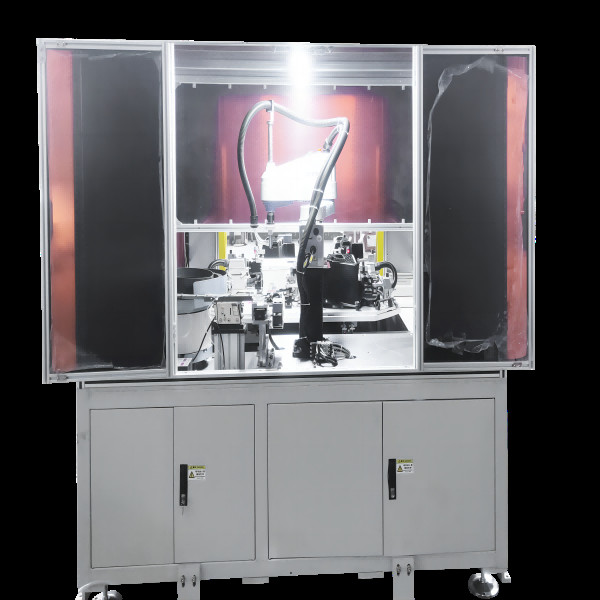 Semi-Automatic Machine For Assembly Buffer On Vehicle Storage Box